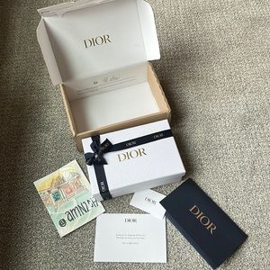 Dior | Bags | Dior Gift Box And Dior Ribbon Receipt Holder | Poshmark